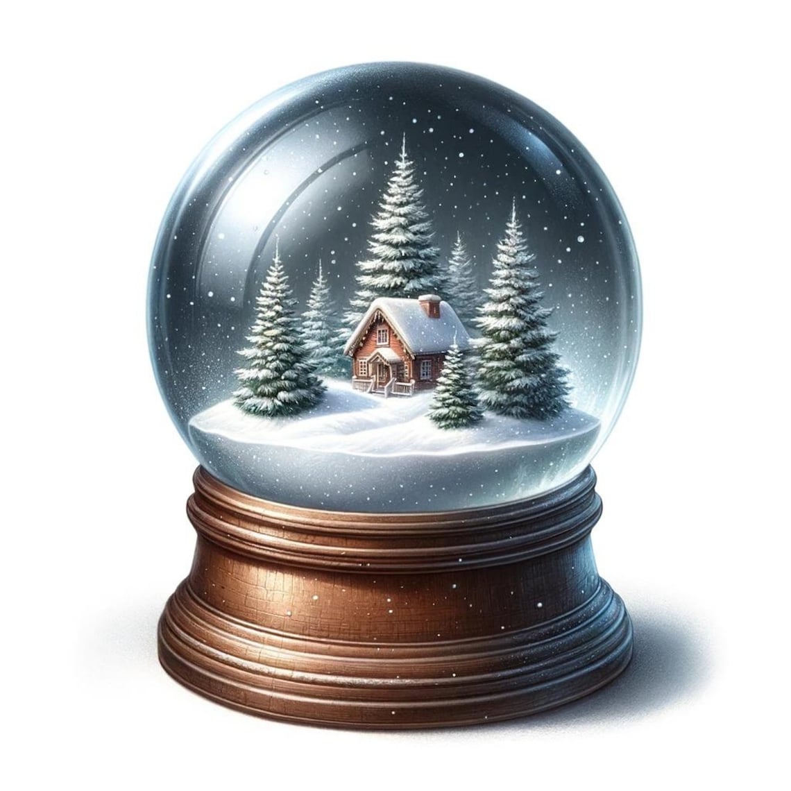 Snow Globe Clipart, Winter Clipart, Merry Christmas Printables, Winter ...