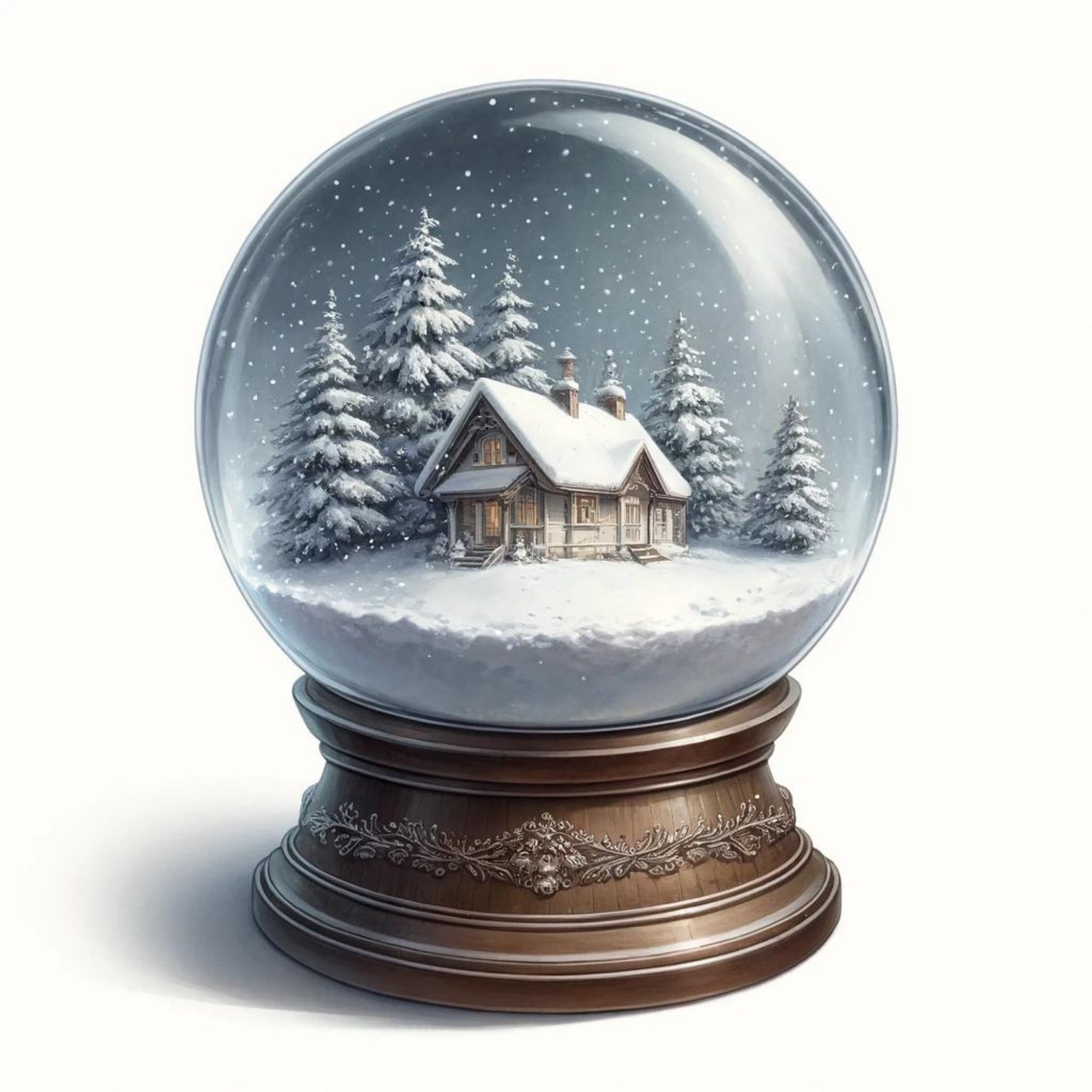 Snow Globe Clipart, Winter Clipart, Merry Christmas Printables, Winter ...