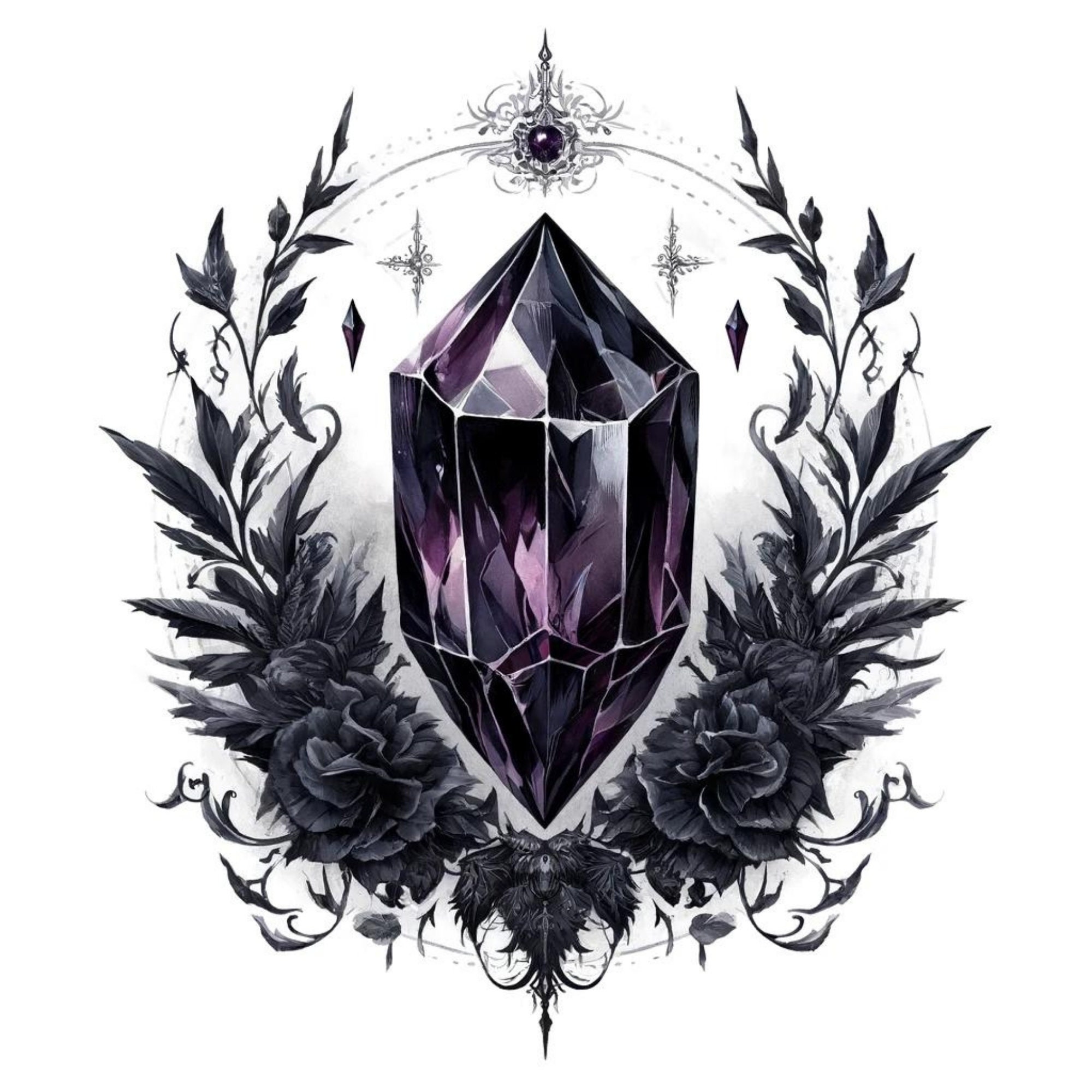 Instant Download Gothic Crystal Clipart Set for Paper Crafts & Collage ...