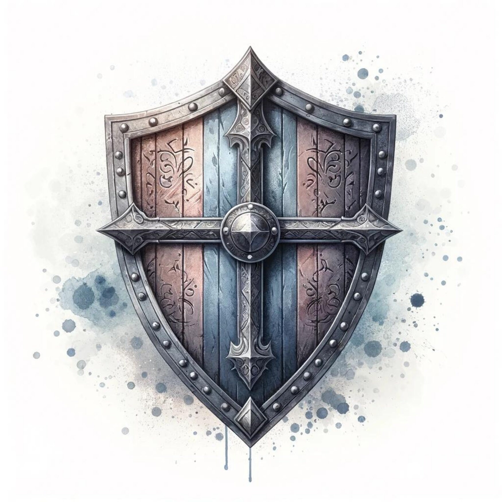 Medieval Shield Designs for Scrapbooking and Decor, Wheel of Time ...