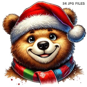 Funny Christmas Animals Clipart, High Resolution Images for Fun Holiday ...