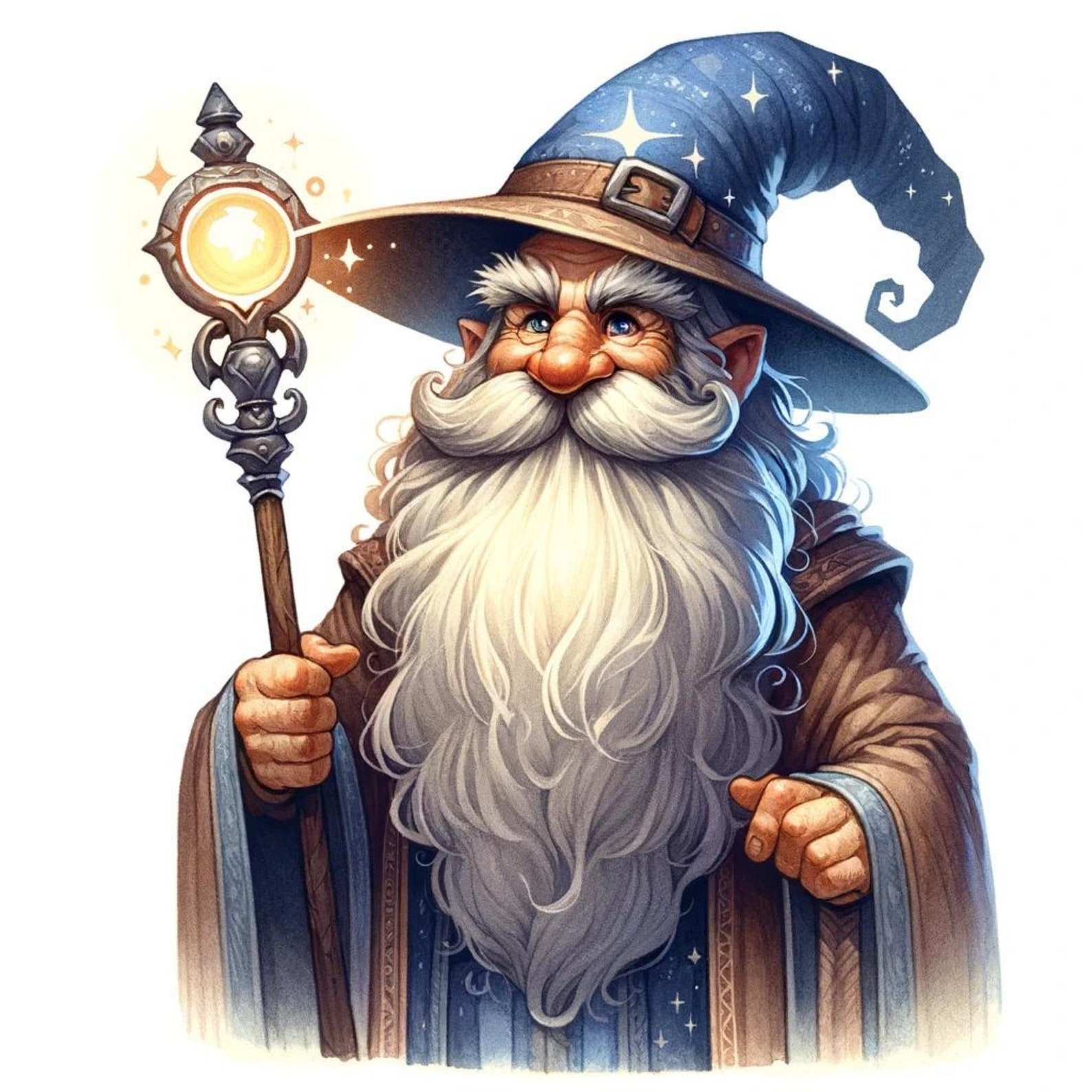 Wizard Watercolor Clipart Digital Download Bundle for Scrapbooking ...