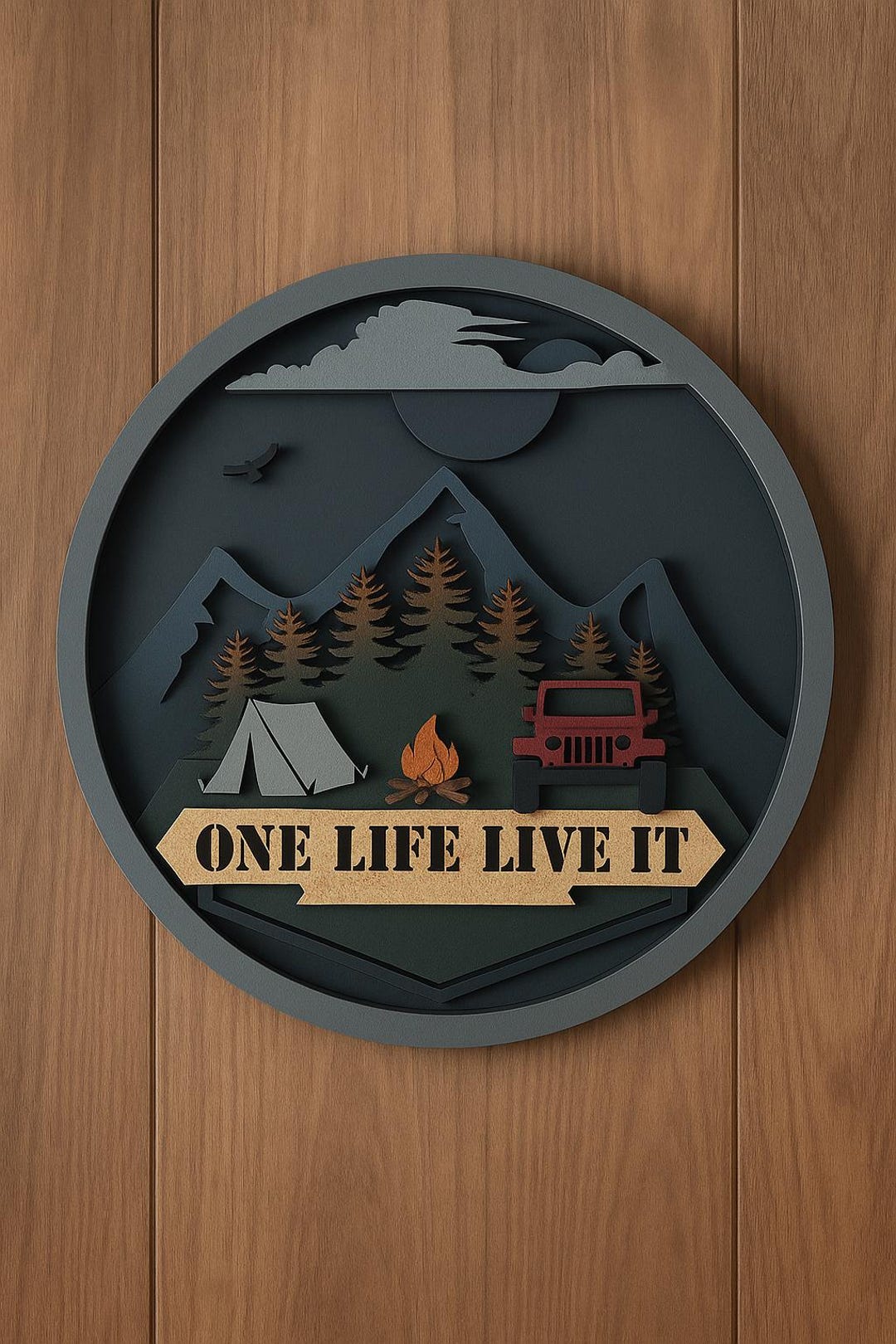 Camping Jeep Room Sign: Adventure Laser Cut File (SVG, DXF, Ai Files ...