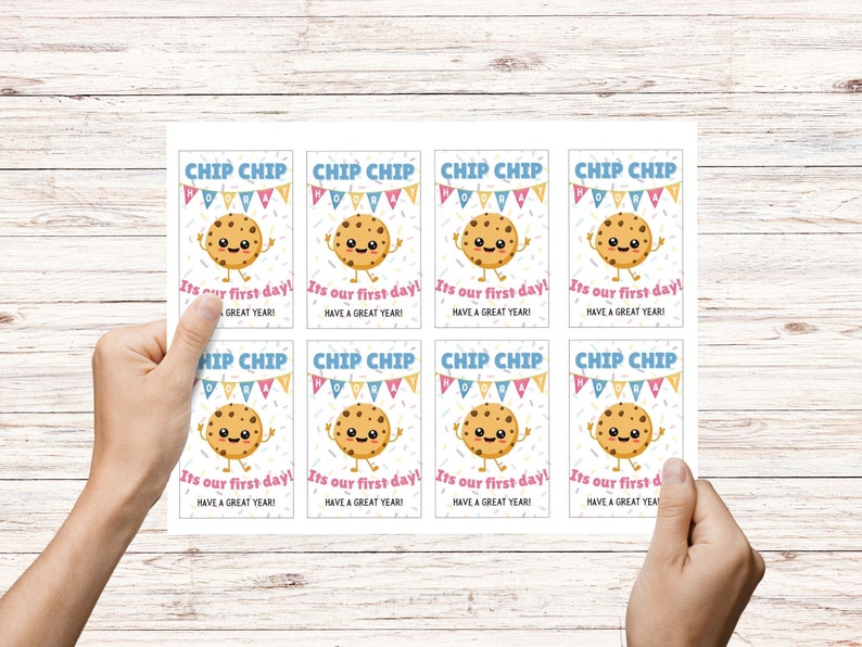 Chip Chip Hooray First Day of School Tag, First Day of School Year ...