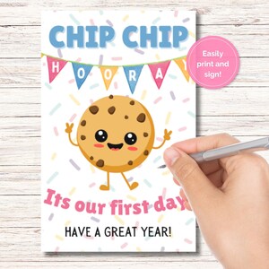 Chip Chip Hooray First Day of School Tag, First Day of School Year ...