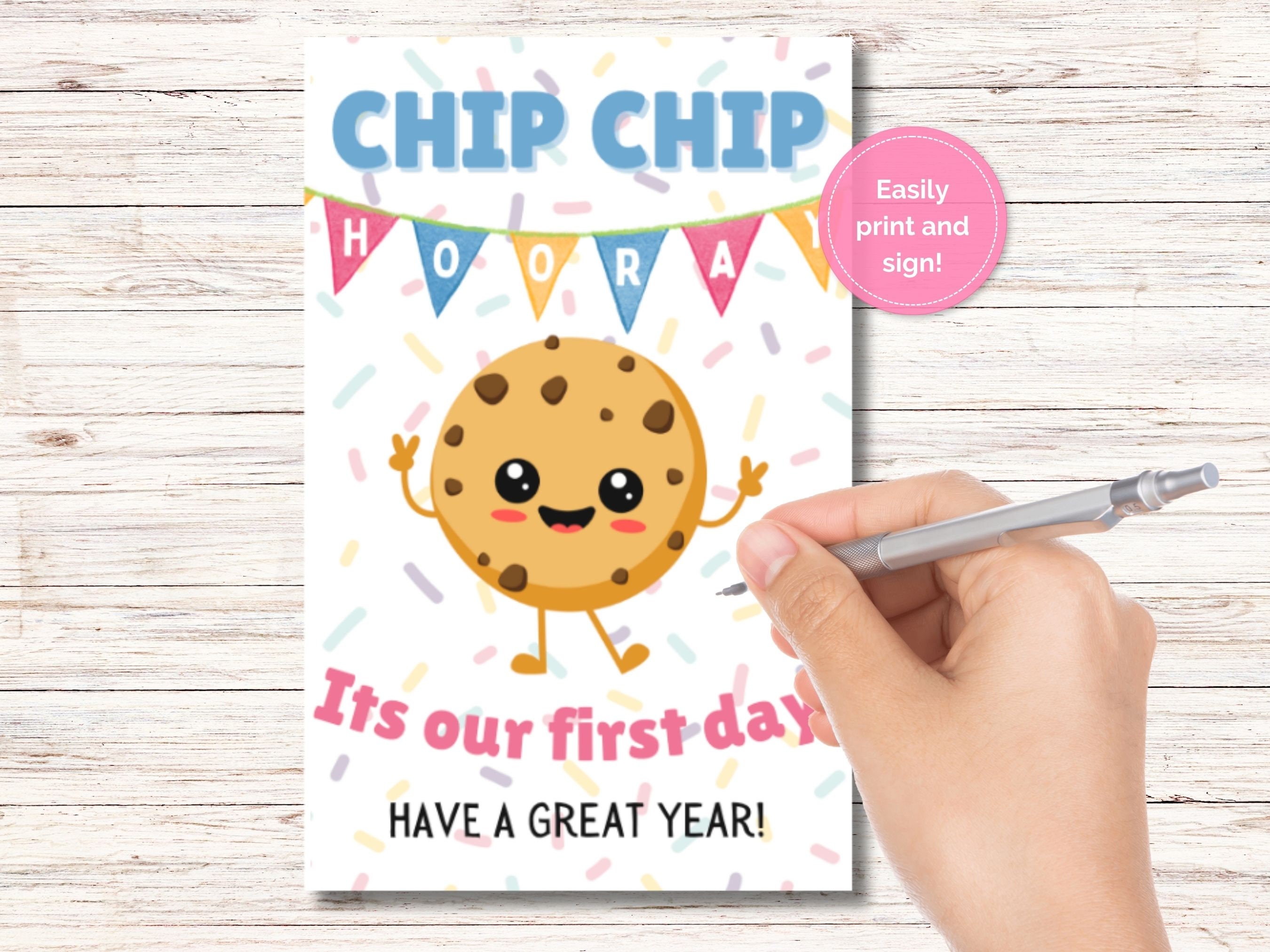 Chip Chip Hooray First Day of School Tag, First Day of School Year ...