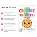 Volunteer Appreciation Printable Gift Tag, Volunteer Thank You Cookie ...