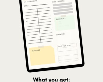 Return Visit Book | Not at Home Notebook, JW, Aesthetically Pleasing ...