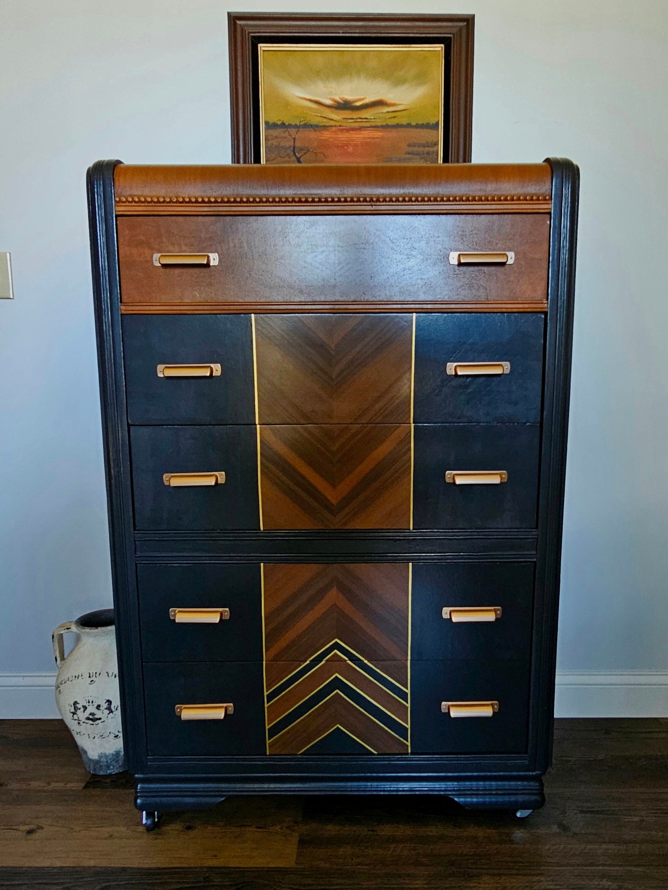 Vintage Waterfall Dresser - Etsy