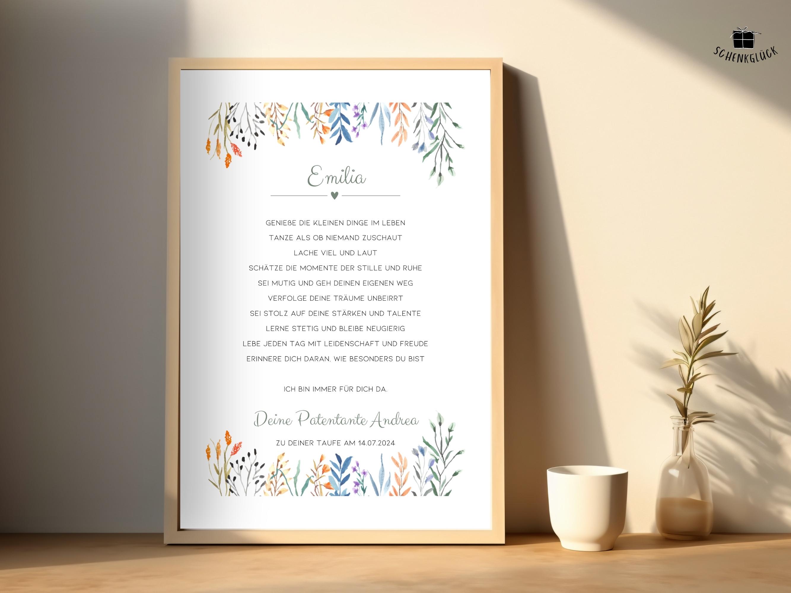 Personalized Baptism Letter to Print | Max. 24-hour Processing ...