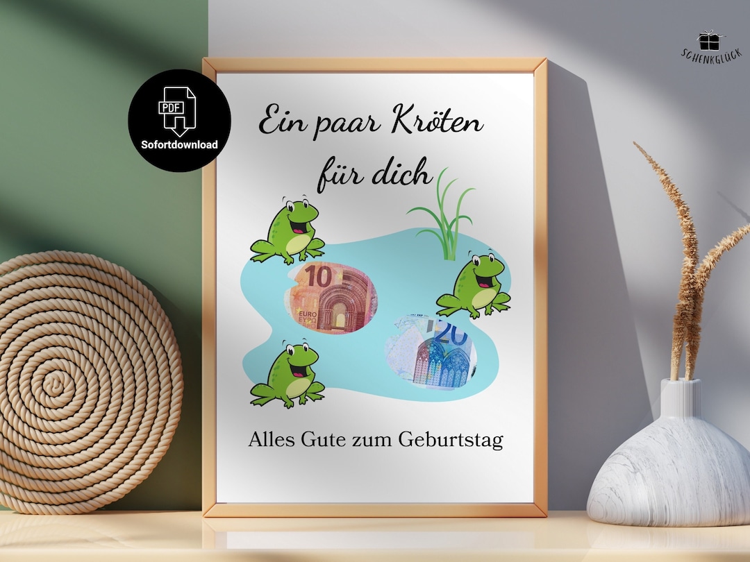 Vorlage Ein Paar Kroten Fur Dich Zum Ausdrucken