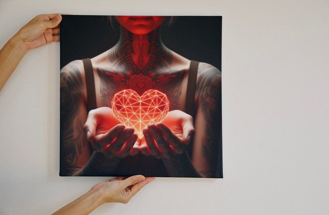 Enneagram E2 Pride Conceptual Series Shining Heart Tattoo Girl - Etsy