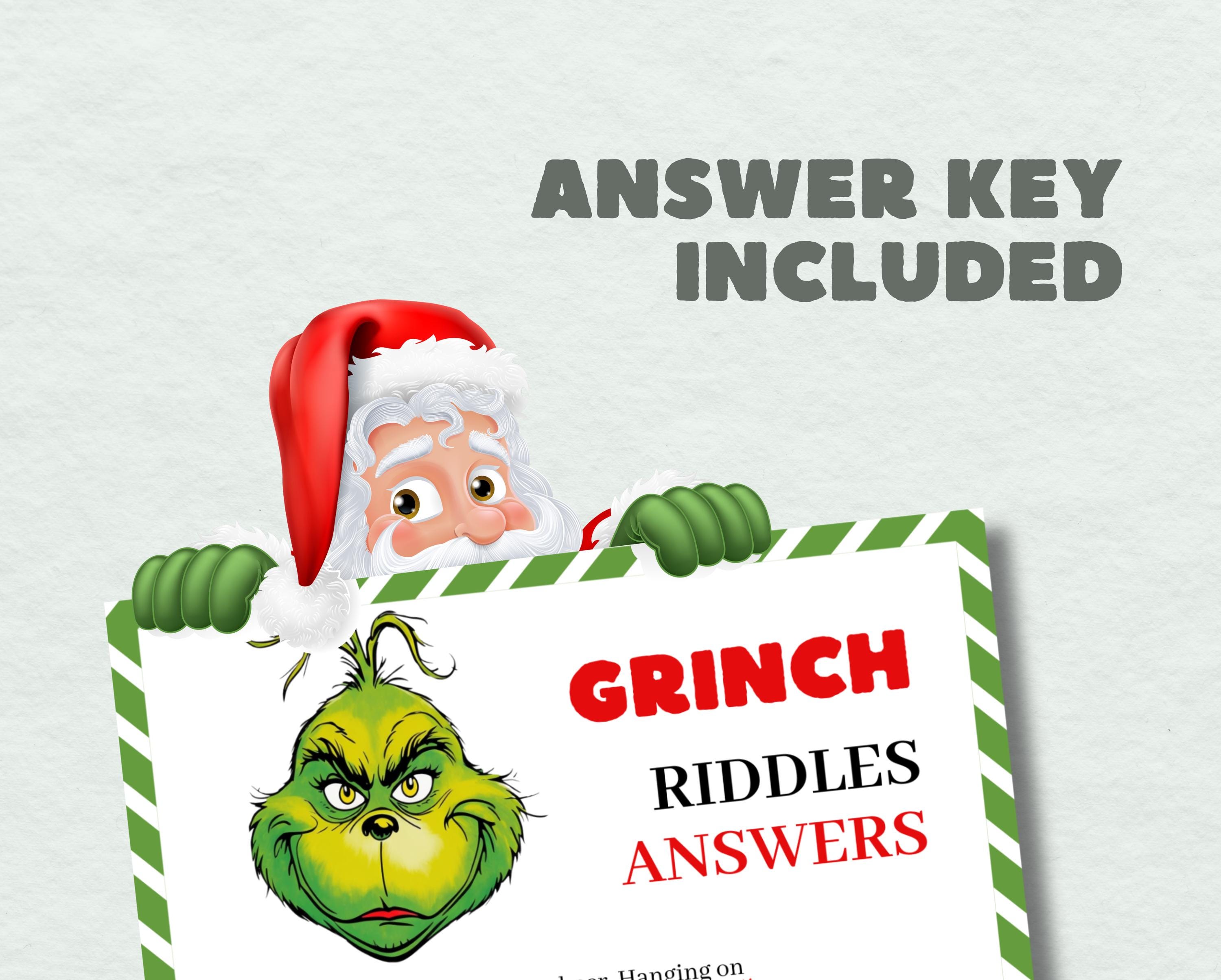 Christmas Riddles Who Am I Game for Kids Adults, Holiday Office Party ...