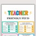 Teacher Family Feud, Teacher Feud Game, Teacher Games School Games ...