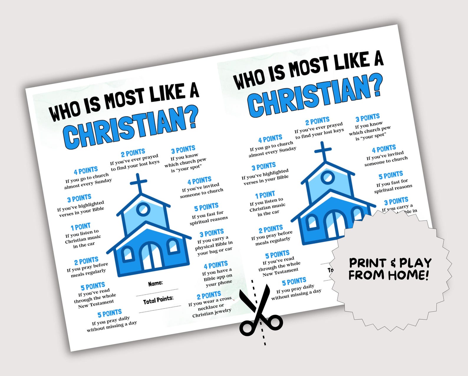 Who is Most Like a Christian, Fun Christian Game for Group, Women's ...