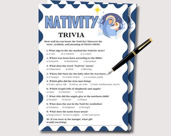 Nativity Left Right Game, Christian Christmas Game for Kids Adults ...