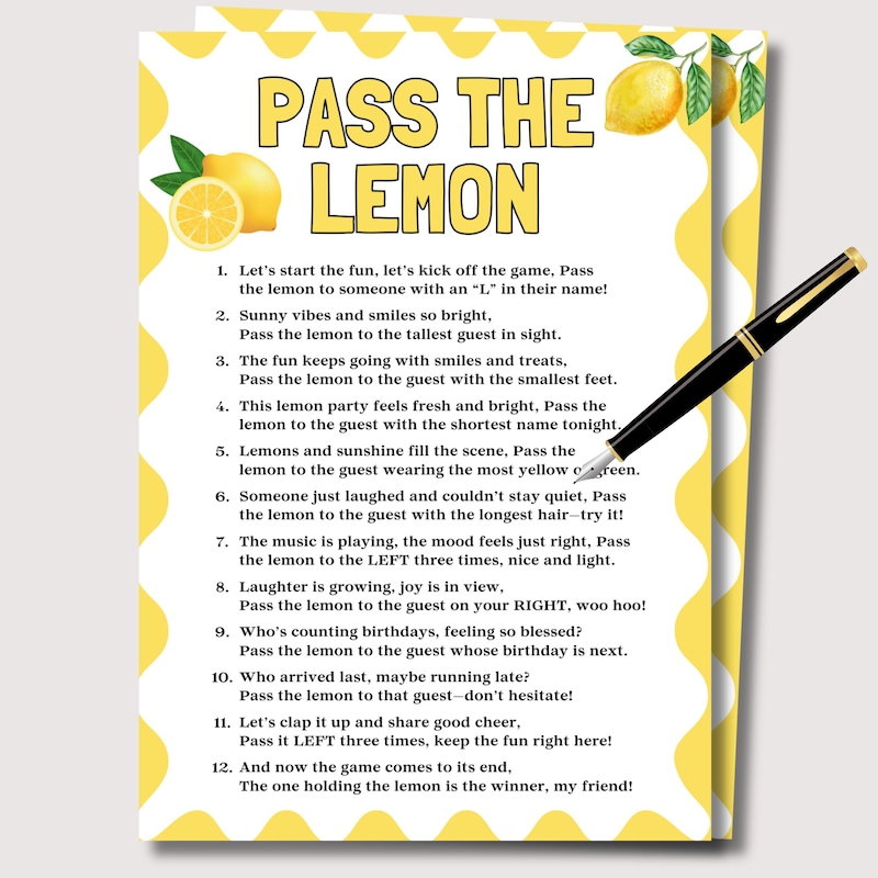 Kids Party Favors Lemon - Etsy