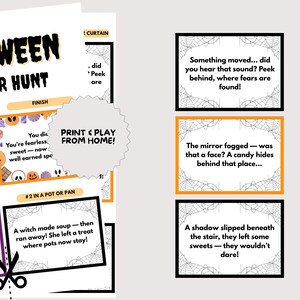 Halloween Candy Scavenger Hunt Game, Indoor Halloween Scavenger Hunt ...