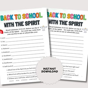 Bible Back to School Game, Christian Back to School Activities, Sunday ...