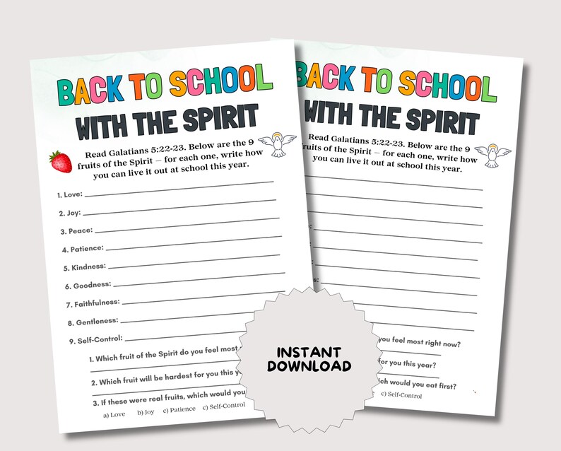 Bible Back to School Game, Christian Back to School Activities, Sunday ...