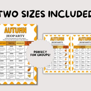 Fall Games Bundle, Funny Fall Games for Adults Kids Seniors, Autumn ...