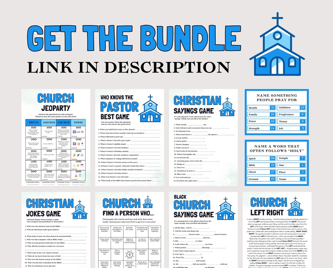 Who Knows the Pastor Best Game, Fun Church Trivia for Adults and Kids ...