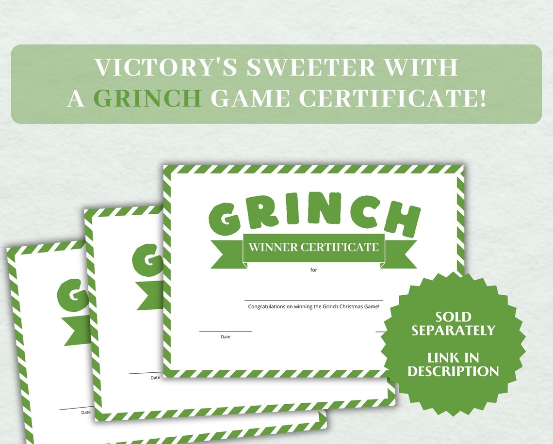 Grinch Riddles Who Am I Game, Funny Christmas Questions and Answers for ...