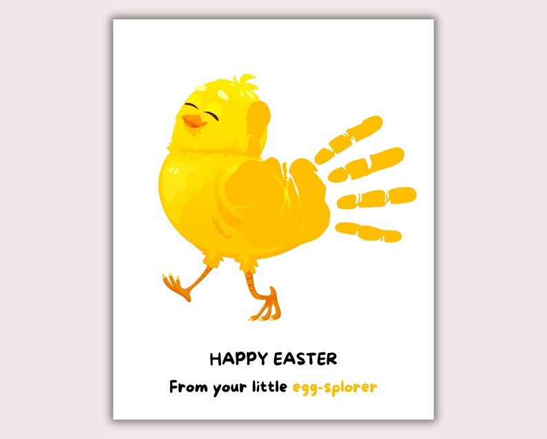 2025 Easter Handprint Art, Easter Handprint Crafts, School Craft ...