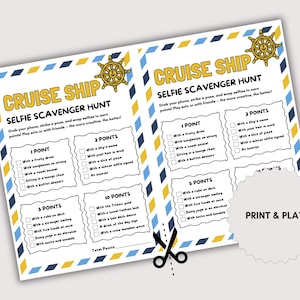 Cruise Photo Scavenger Hunt, Cruise Ship Games, Adult Kids Cruise Games ...