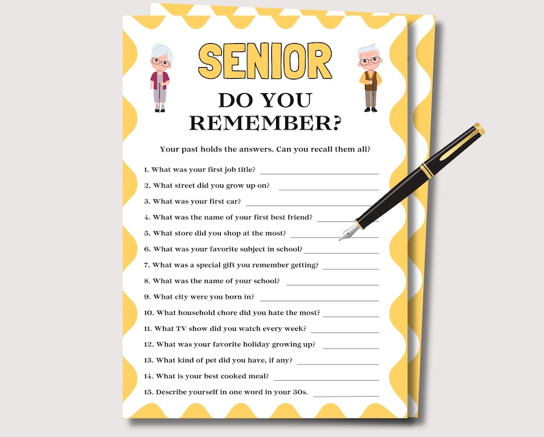 Game for Senior Citizens, Do You Remember Senior Games for Group of ...