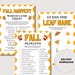 Fall Games Bundle, Funny Fall Games for Adults Kids Seniors, Autumn ...