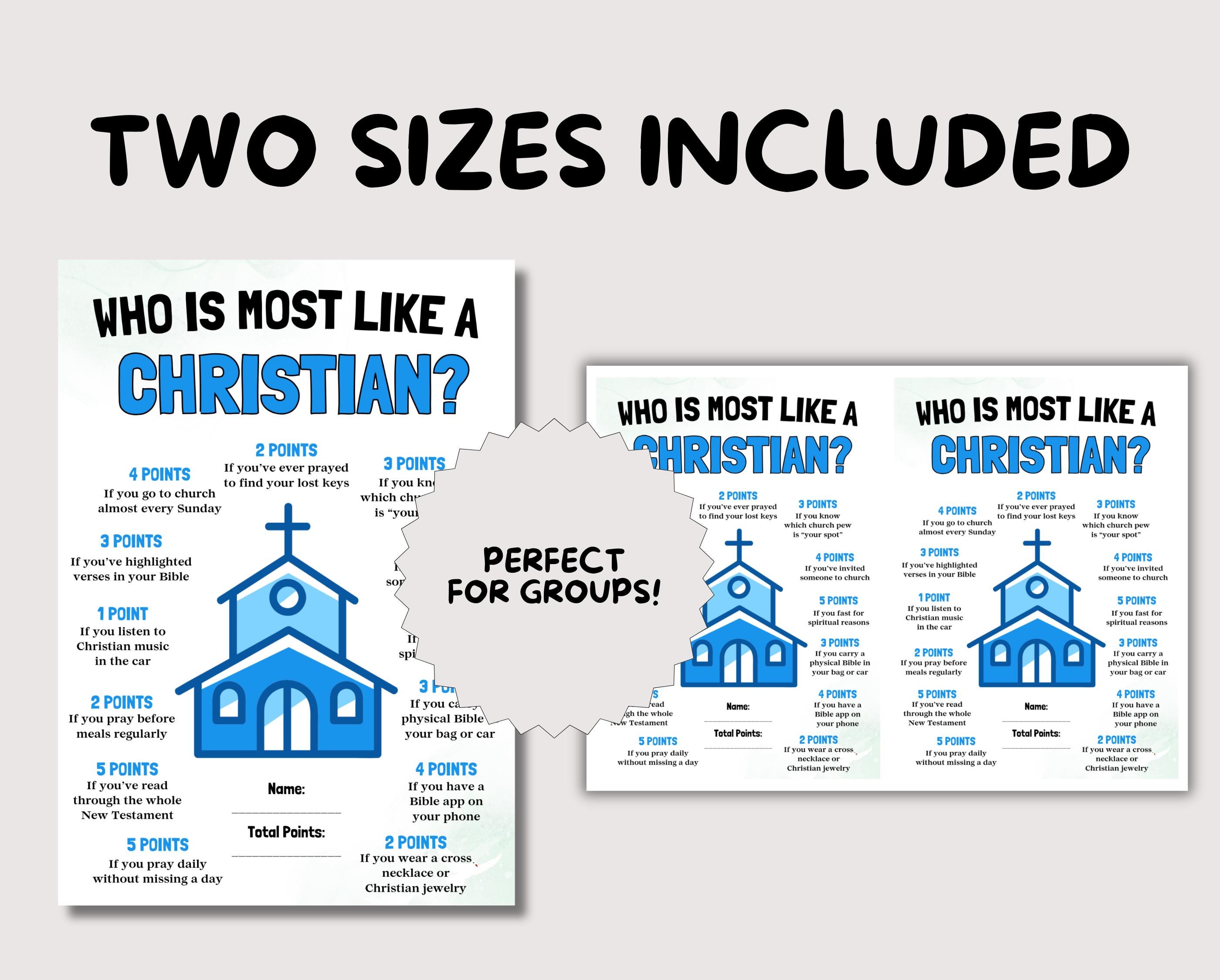 Who is Most Like a Christian, Fun Christian Game for Group, Women's ...