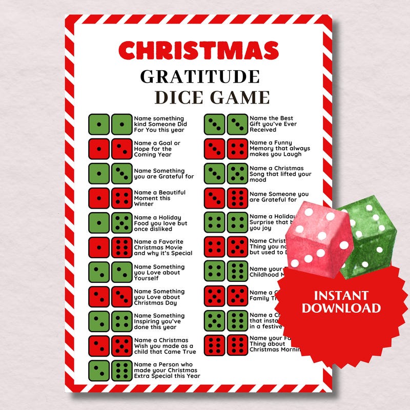 Dice Game Christmas - Etsy