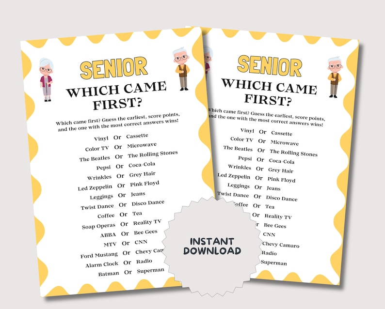 Game for Senior Citizens, Game for Elderly Icebreaker Games, Elderly ...