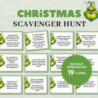 Christmas Coloring PRINTABLE, Scavenger Hunt Game, Color Your Own ...
