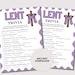 Lent Trivia Game, Fun Printable Lent Activity for Kids Adults, Ash ...