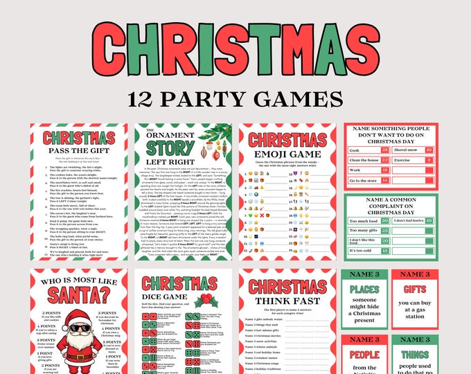 Christmas Family Feud Game, Fun Christmas Game for Adults Kids ...