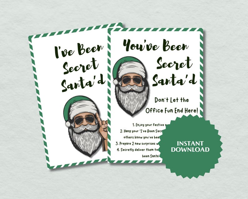 Secret Santa Printable, Funny Office Secret Santa Gift Exchange ...