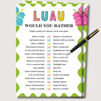 Luau Games, Word Puzzle, Luau Party Games, Aloha Party Games, Hawaiian ...
