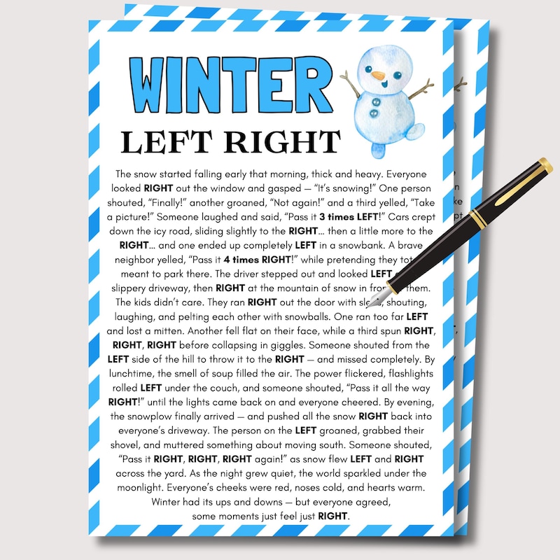 Left Right Adult Stories - Etsy UK