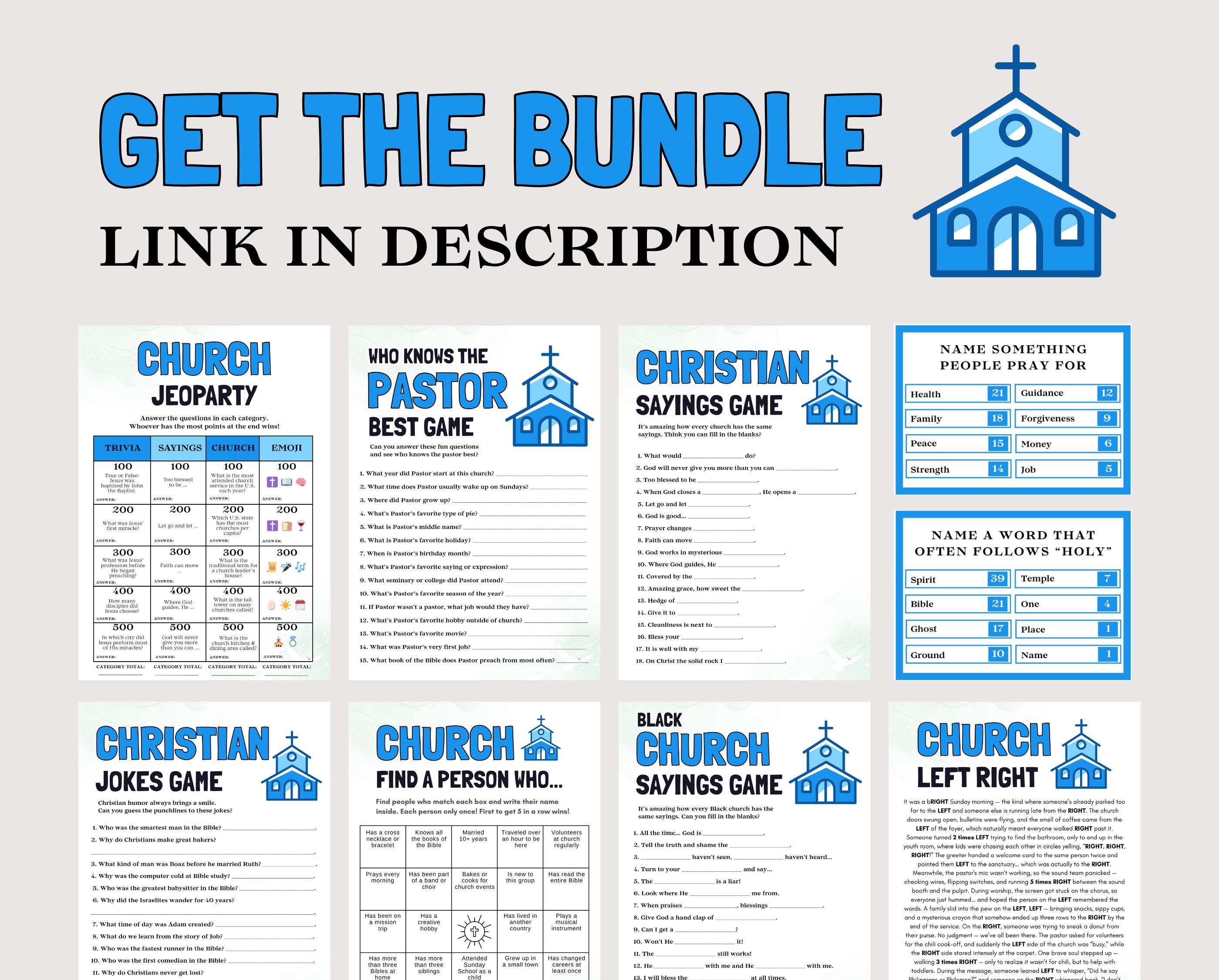 Christian Friendly Feud Game, Fun Christian Trivia for Kids and Adults ...