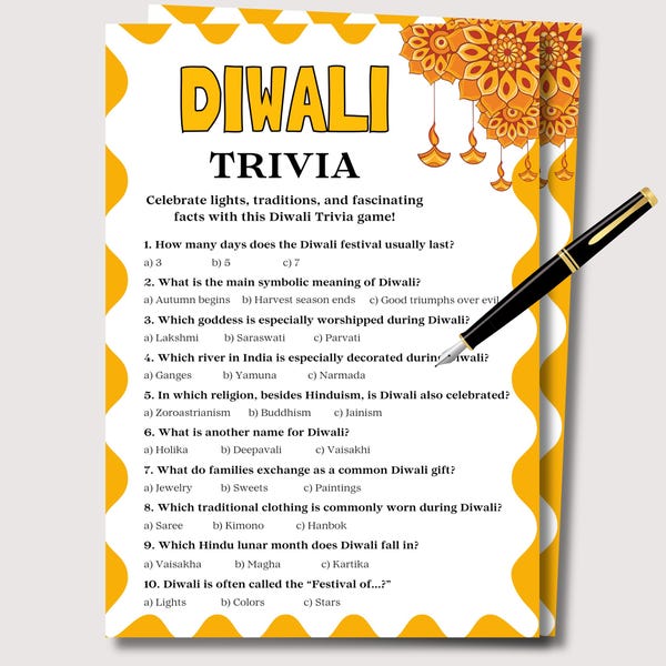Diwali Pictionary - Etsy