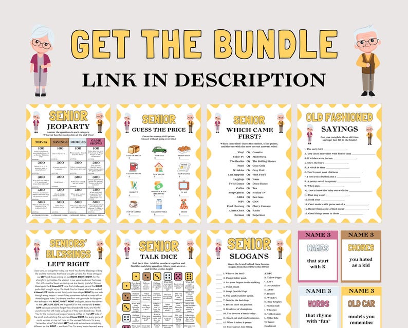 Games for Seniors Guess the Price, Games for Senior Citizens, Senior ...