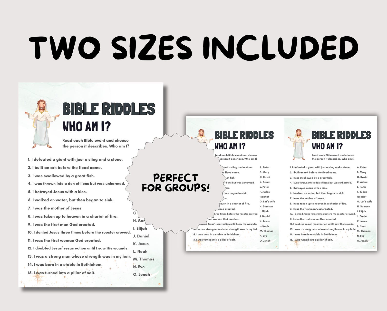 Bible Games Bible Riddles, Bible Study Games, Bible Trivia Game ...