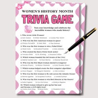 Women's History Month Trivia, Famous Women Trivia, March 8th Trivia ...