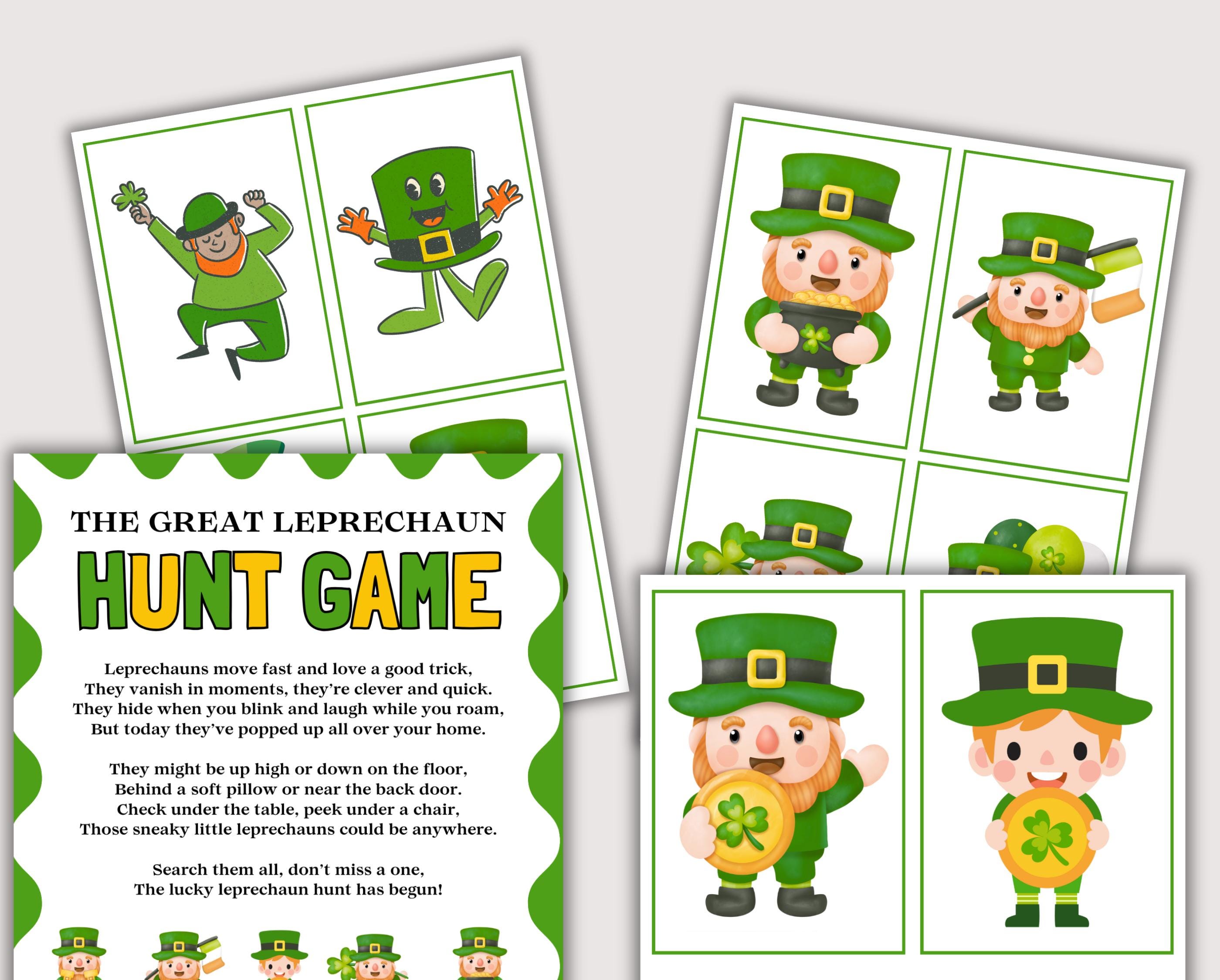 Leprechaun Scavenger Hunt Game, Fun St Patricks Day Game for Kids ...
