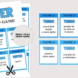 Winter 5 Second Game, Fun Winter Game for Adults Kids, Group Winter ...