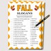 Fall Slogans Game, Funny Fall Game for Adults and Seniors, Games for ...