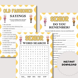 Senior Games Bundle, Games for Seniors Group Games for Senior Citizens ...