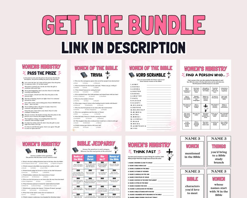 Jesus' Love for Women Left Right Game, Printable Bible Games Women of ...